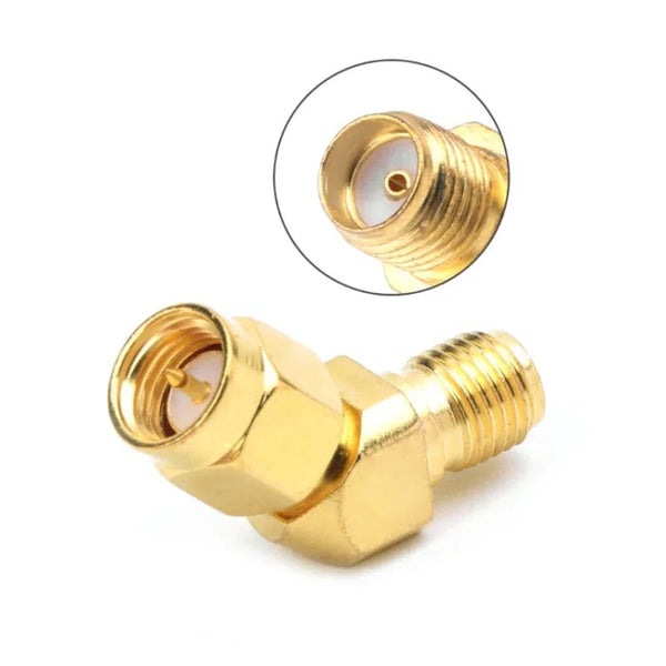 SMA Male to SMA Female 45 Degrees 135 Degrees FPV Conical Adapter Conn ...